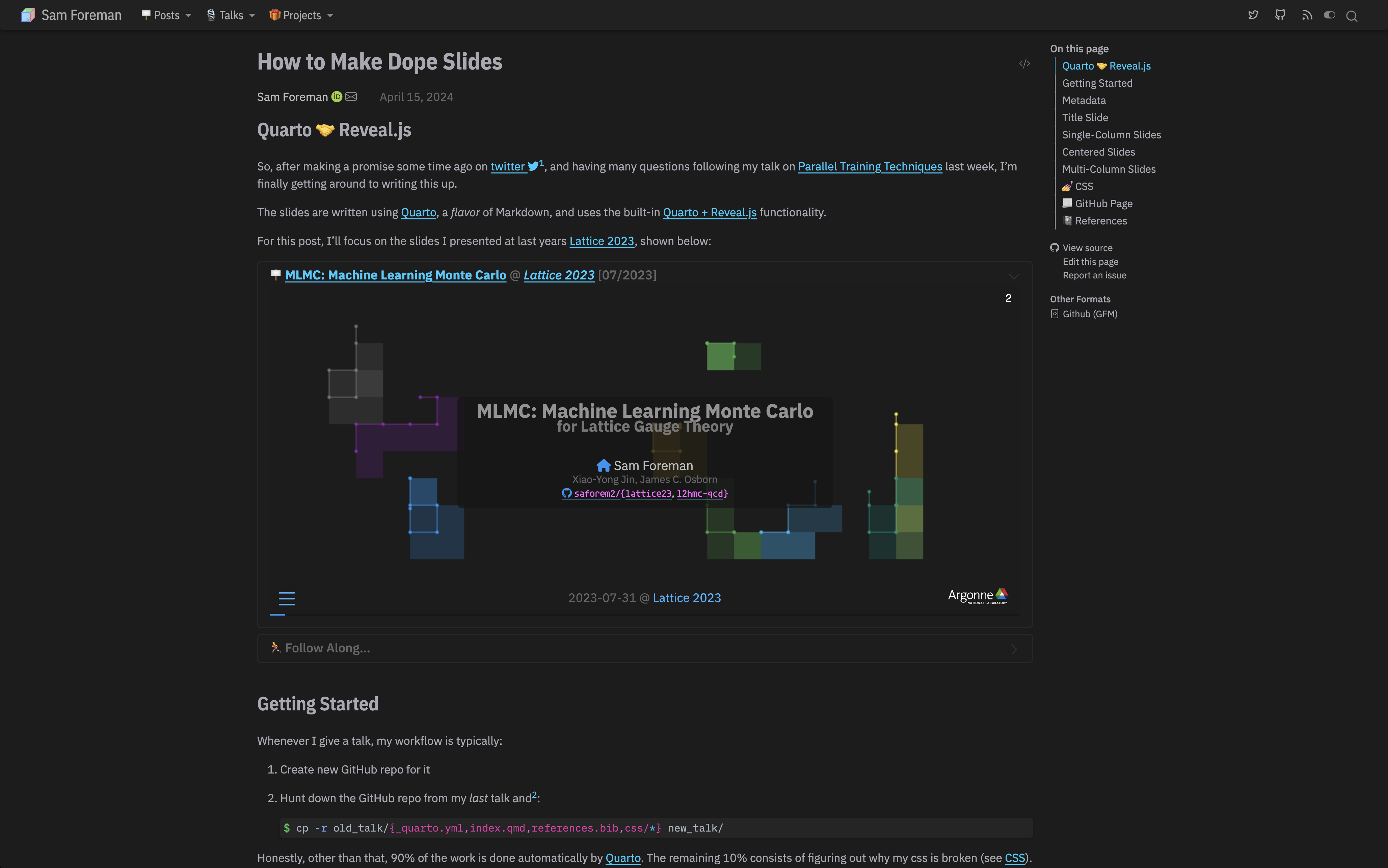 💅 How to Make Dope Slides – Sam Foreman